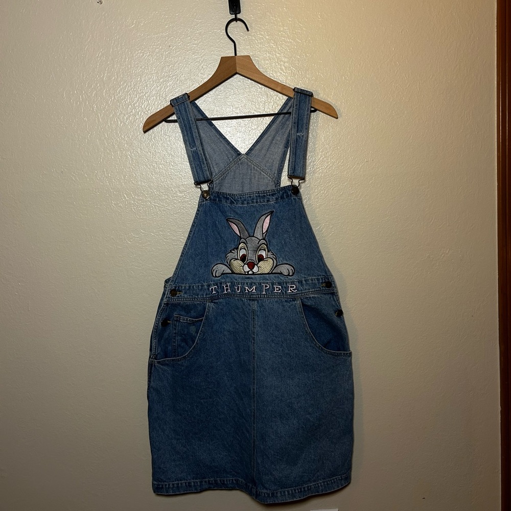 Vintage Disney Catalog Bambi Thumper Overall Dress - Gem